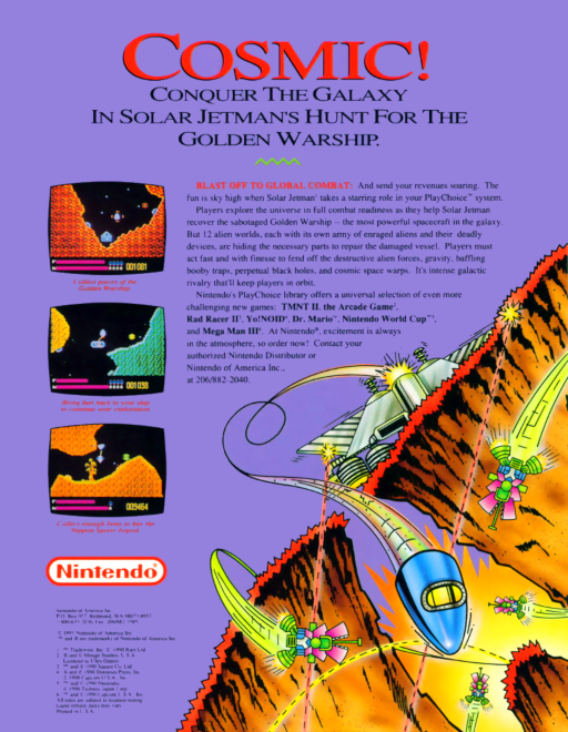 PlayChoice-10 – Solar Jetman MAME2003Plus – Gorser – Play Video Game ...